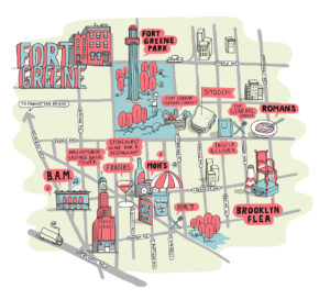 Fort Greene, NYC map – James Gulliver Hancock